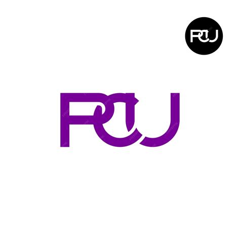 Premium Vector Pcu Logo Letter Monogram Design