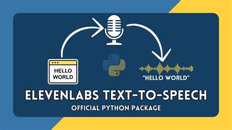 Generate Ai Speech From Text Using The Elevenlabs Python Package Youtube