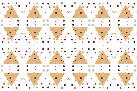 Trendy Geometric Shapes Seamless Pattern It Consists Of A Polyhedron Such As A Circle Square