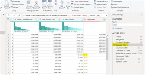 Power Bi Dynamically Removing Errors From Columns In M Data On