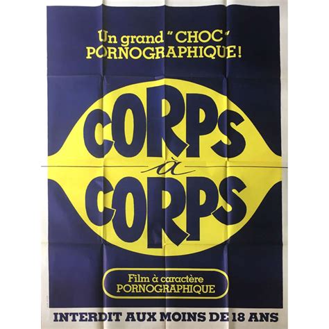 Corps A Corps Movie Poster 47x63 In 1977 Jean Claude Roy Alban Ceray