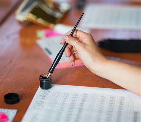 Calligraphy For Beginners At Mayflower Brewing Co Sip Script