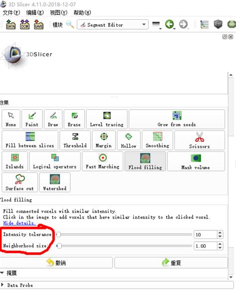 Segmentation Editor Flood Filling Dslicer
