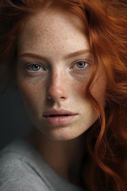 Premium Photo Portrait Of The Most Beautiful Mid Aged Redhead