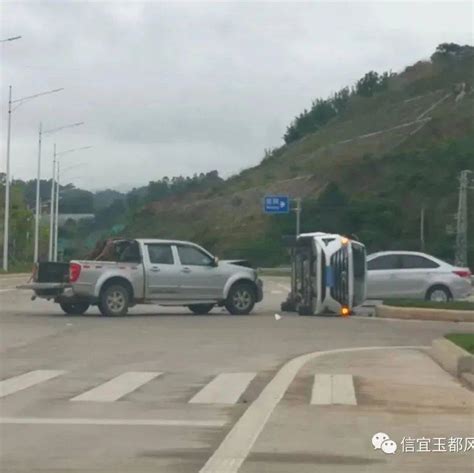 信宜这条快速干线，的士头干翻suv碰撞网友玉都