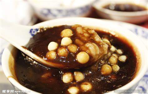 鸡头米糖粥摄影图 传统美食 餐饮美食 摄影图库 昵图网nipic