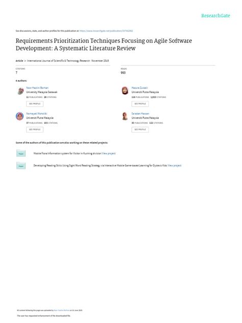 Requirements Prioritization Techniques Focusing On Agile Software