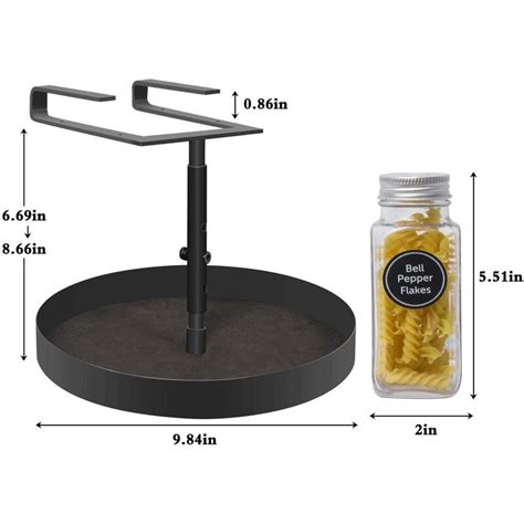 Prep And Savour Revolving Spice Rack Under Cabinet Metal Spice Rack