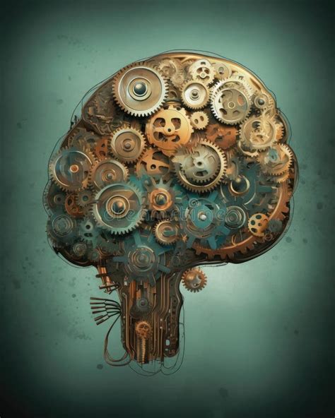 Brain Composed Of Binary Code Network Data Transmission Program Core