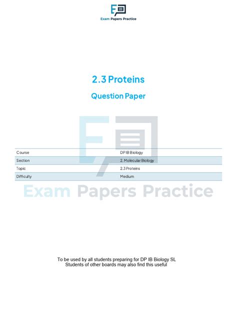 23 Proteins Topic Questions Pdf Proteins Amino Acid