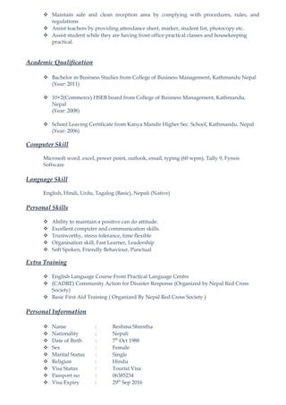 Reshma Cv PDF