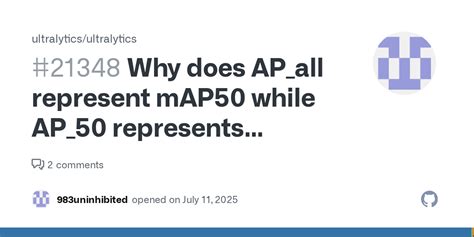 Why Does Apall Represent Map50 While Ap50 Represents Map50 95 In Statsasdict Is This