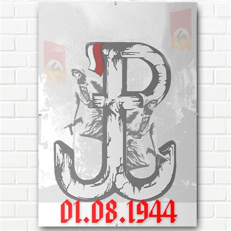 Powstanie Warszawskie Obrazek plakat w antyramie 1 Wyjątkowy Prezent