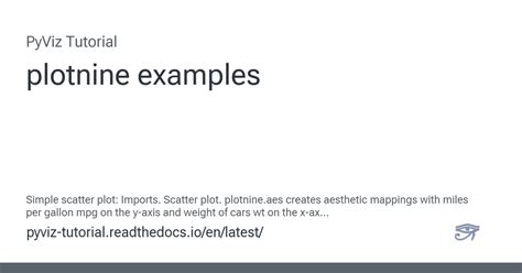 Plotnine Examples Pyviz Tutorial 2410