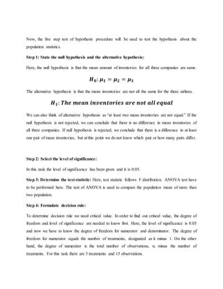 Hypothesis Testing Using STATA DOCX Business Accounting Finance Business