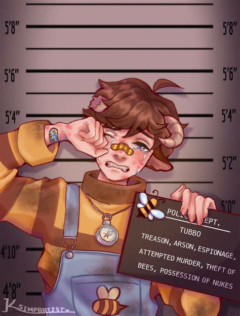 Tubbo Fanart In 2021 Mug Shots Dream Team Dream Artwo