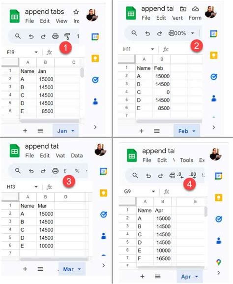 Dynamically Combine Multiple Sheets Horizontally In Google Sheets