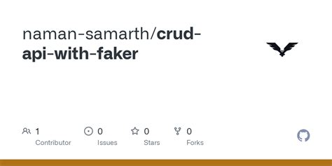 GitHub Naman Samarth Crud Api With Faker