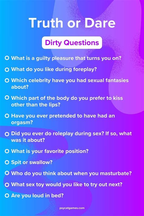 100 Dirty Truth Or Dare Questions For Adults 18 ️‍🔥