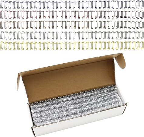 Amazon 100 Pack Metal Twin Loop Binding Wire Coils 32 Loop 3 8