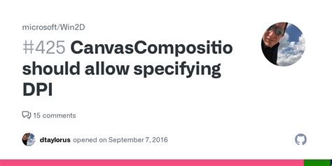 canvascomposition createdrawingsession should allow specifying dpi
