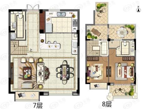 姑苏铭著3室2厅3卫户型图 苏州乐居