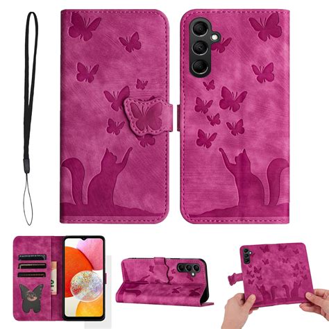 Butterfly Embossed Case For Samsung Galaxy A54 5g Slim Cat Patterned