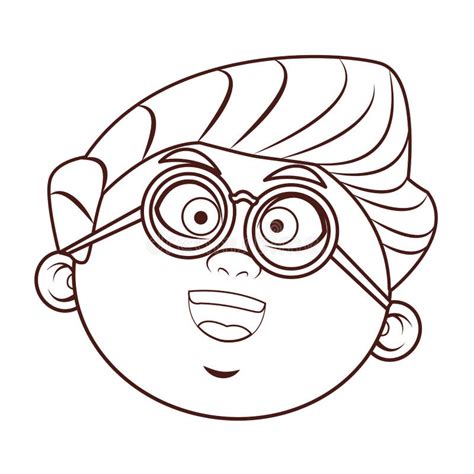 Grandfather Glasses Head Stock Vector Illustration Of Together 142103022