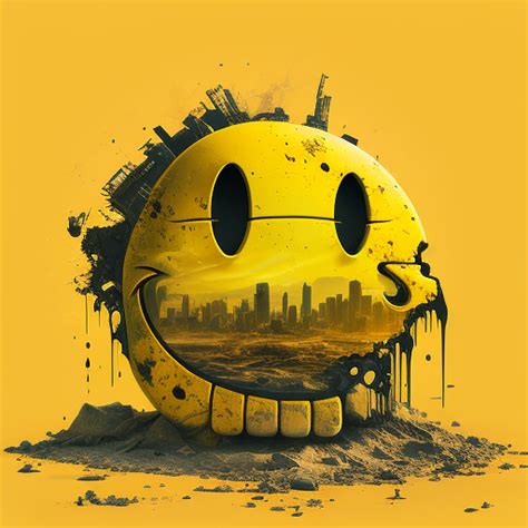 Melting Cartoon Face