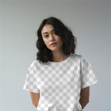 Editable PNG With Model Png Mockup Transparent Design Premium AI Generated PSD