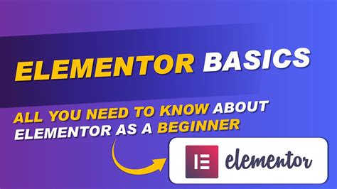 Elementor Basics Class YouTube