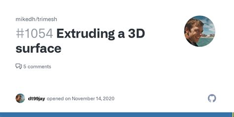 Extruding A 3d Surface · Issue 1054 · Mikedhtrimesh · Github