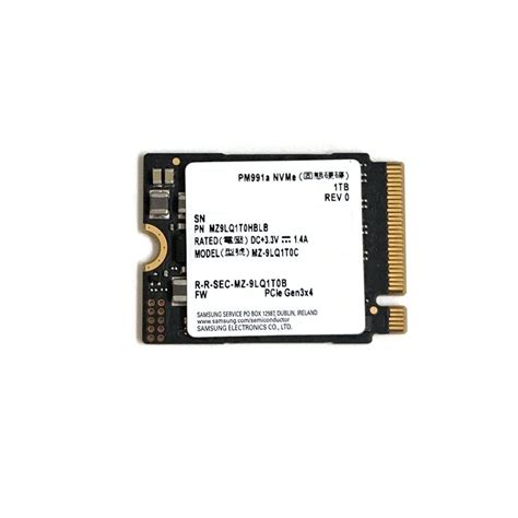 SAMSUNG SSD M.2 2230 de 1 TB PM991a NVMe PCIe Gen3 x4 MZ9LQ1T0HBLB ...