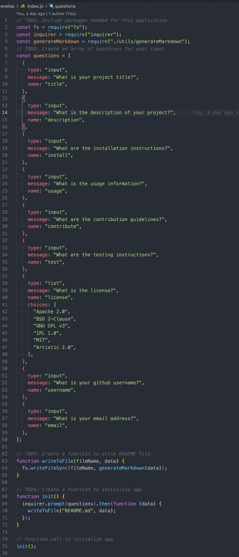 GitHub - Bkrendan12/README-Generator