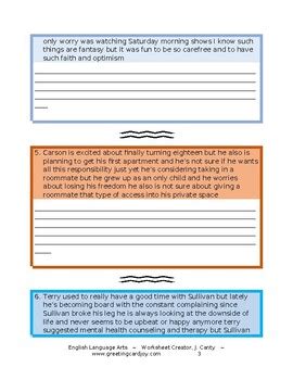 Sentence Editing Worksheet Correct Punctuation Commas Periods