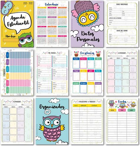 Agenda Estudiantil Para Imprimir Gratis Artofit
