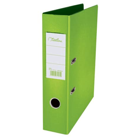 Treeline A Lever Arch File Polyprop Mm Lime Green