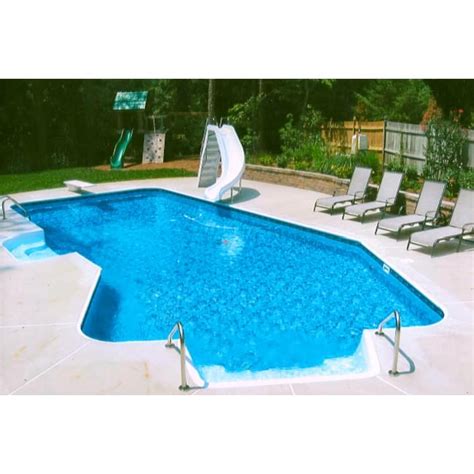 16 X 32 Ft Lazy L 2 FT Radius Inground Pool Complete Package Pool Supplies Canada
