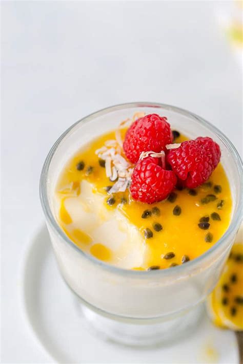 Passionfruit Coconut Panna Cotta A Classic Twist