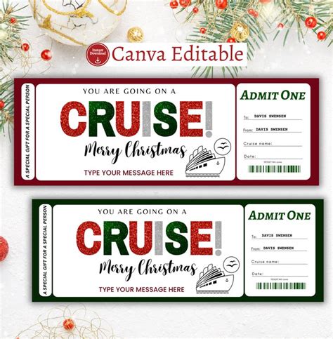 Christmas Cruise Boarding Pass Christmas Cruise Boarding Pass T