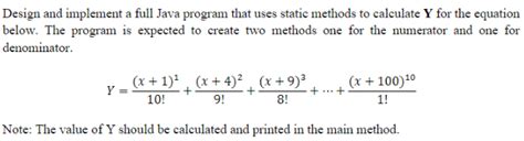 Solved Design And Implement A Full Java Program That Uses Chegg