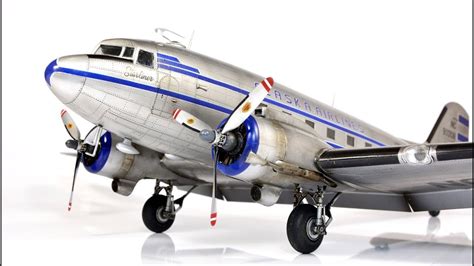 Douglas Dc 3 Trumpeter 148 Alaska Airlines Aircraft Model Youtube