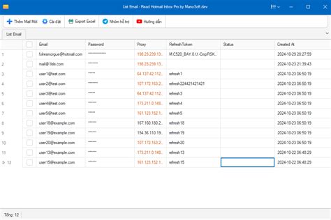 Tool Read Hotmail Inbox Pro Đọc hotmail qua Mail Password và Oauth2