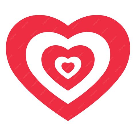 Vector Símbolo Del Corazón Rosado Vector Premium