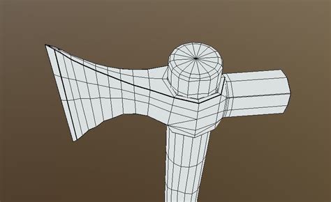 3d Model Axe Props Vr Ar Low Poly Cgtrader