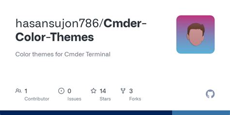 Github Hasansujon786 Cmder Color Themes Color Themes For Cmder Terminal