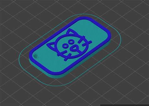 3mf File Cat Face Key Fob・3d Printable Design To Download・cults
