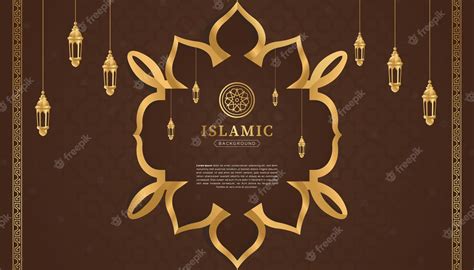 Premium Vector Luxury Islamic Arabic Ornament Pattern Frame Borders