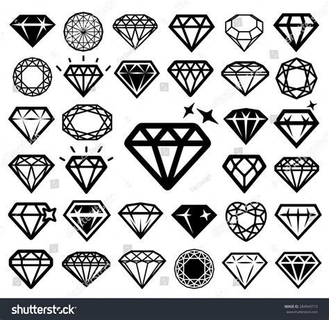 Diamond Tattoo Outline