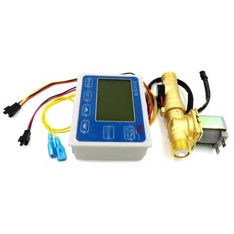 Free Shipping G Brass Flow Water Sensor Digital Display Water Flowmeter V Brass